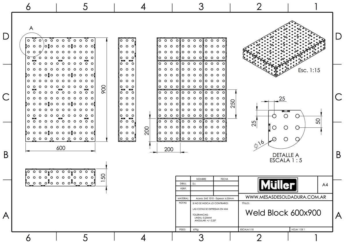 Weld Block 600x900 – Müller Welding Tools